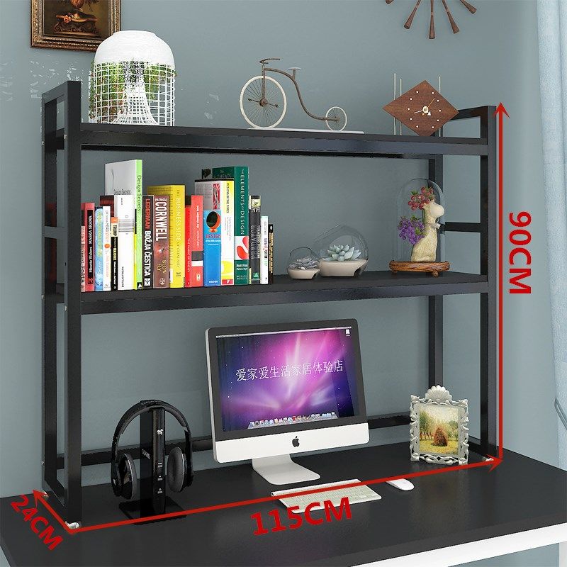 Buy Desktop shelf table rack small bookshelf Dormitory computer rack ...