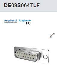 DE09S064TLF D-Sub标准连接器 Solder bucket conn. 9 way Socket-Taobao
