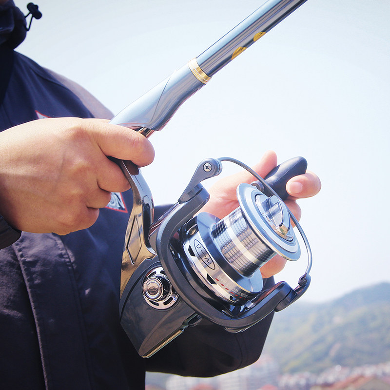 [USD 77.29] Imported fishing wheel, all-metallic spinning wheel ...