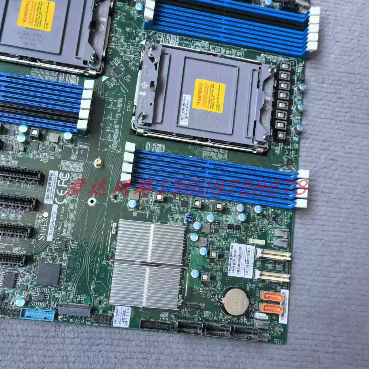 超微 X12DPI-N6/NT6 服务器主板 M.2 PCIE4.0 双GPU卡 双路4189针