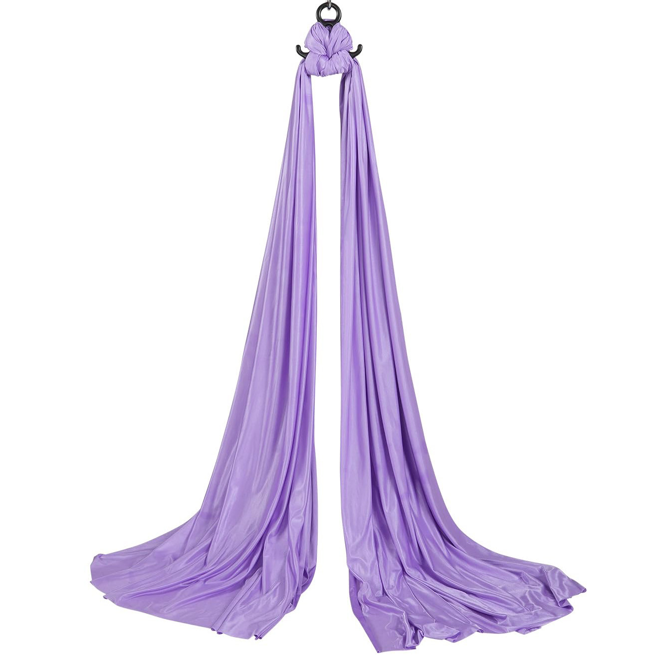 Low elasticity 12m silk hanging aerial yoga hammock, silks and satin ...
