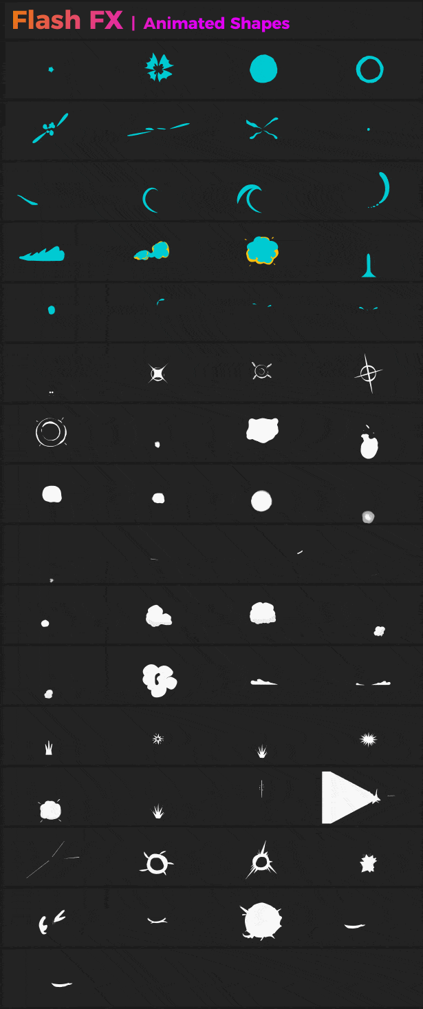 AE模板-860组文字标题排版图形转场气泡指示线背景动画元素V18 | 龋齿一号GFXCamp