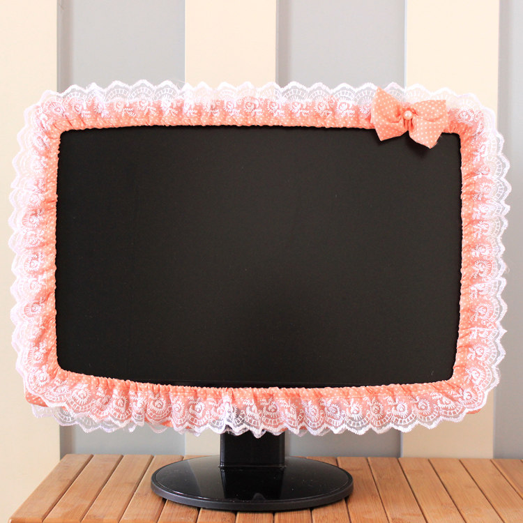 Fabric computer cover Lace Display ring Screen cover TV cover Perpetual ...