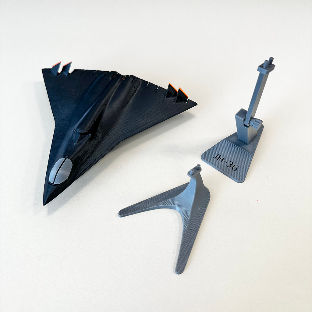 Jh-36 sixth-generation aircraft model, 3d printed aviation dream 🚀