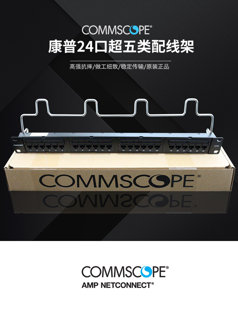 CommScope CPP-5E-DM-1U-24 Super Class 5 24-port non-shielded ...