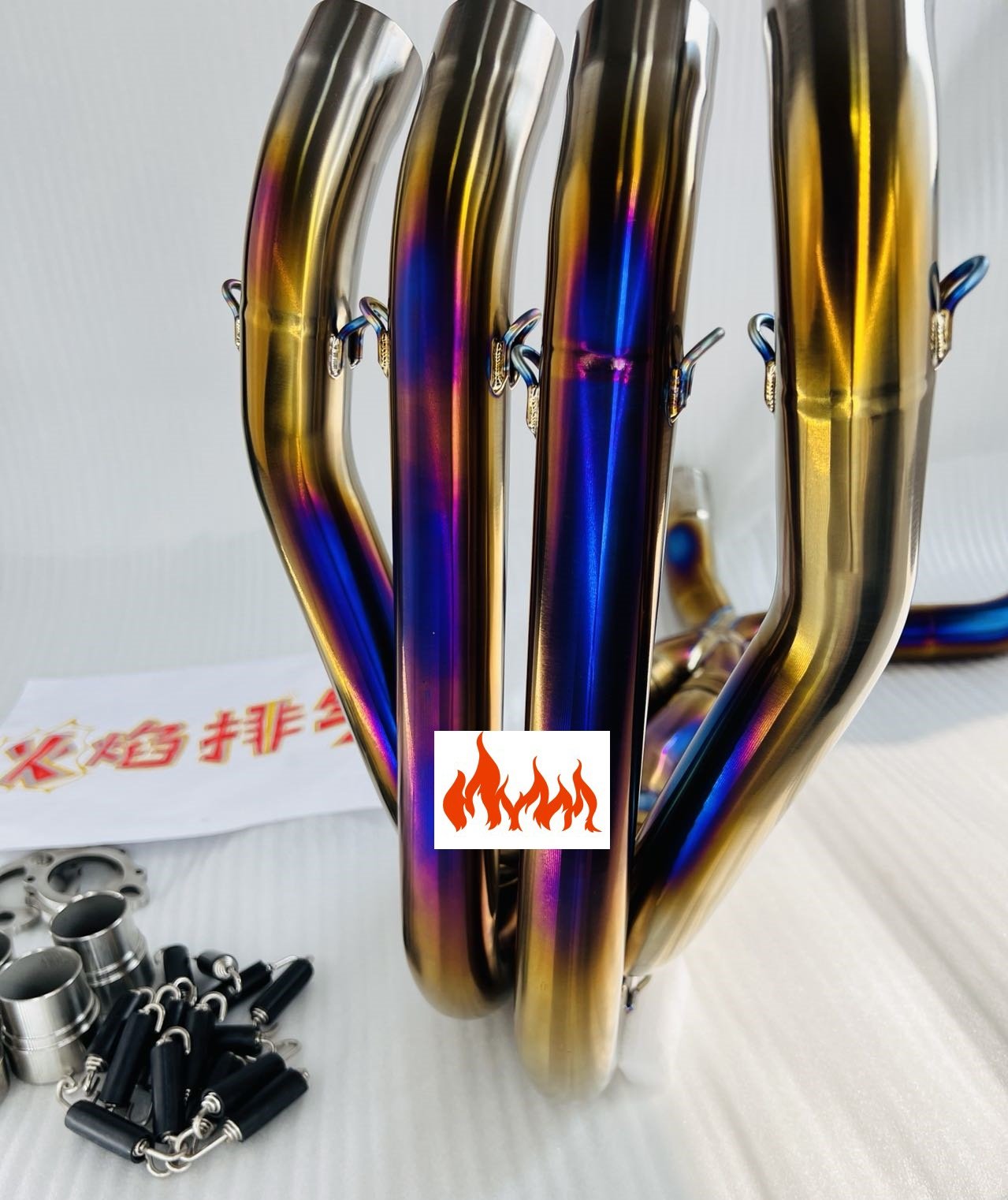 [USD 1477.14] Z1000 modified titanium alloy front section Kawasaki ...