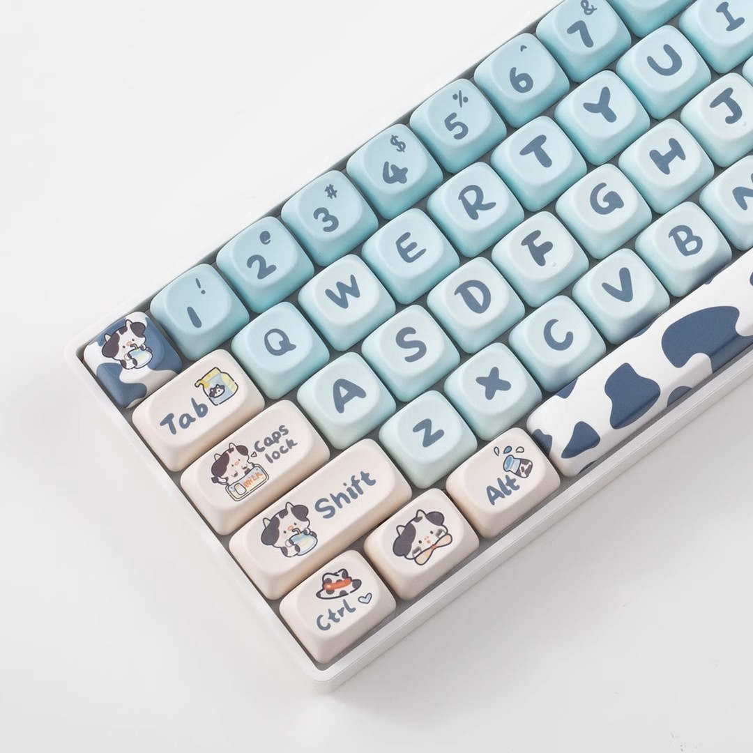 CIY68成品机械键盘蓝牙2.4G静音轴水蜜桃客制化套件热插拔麻将音