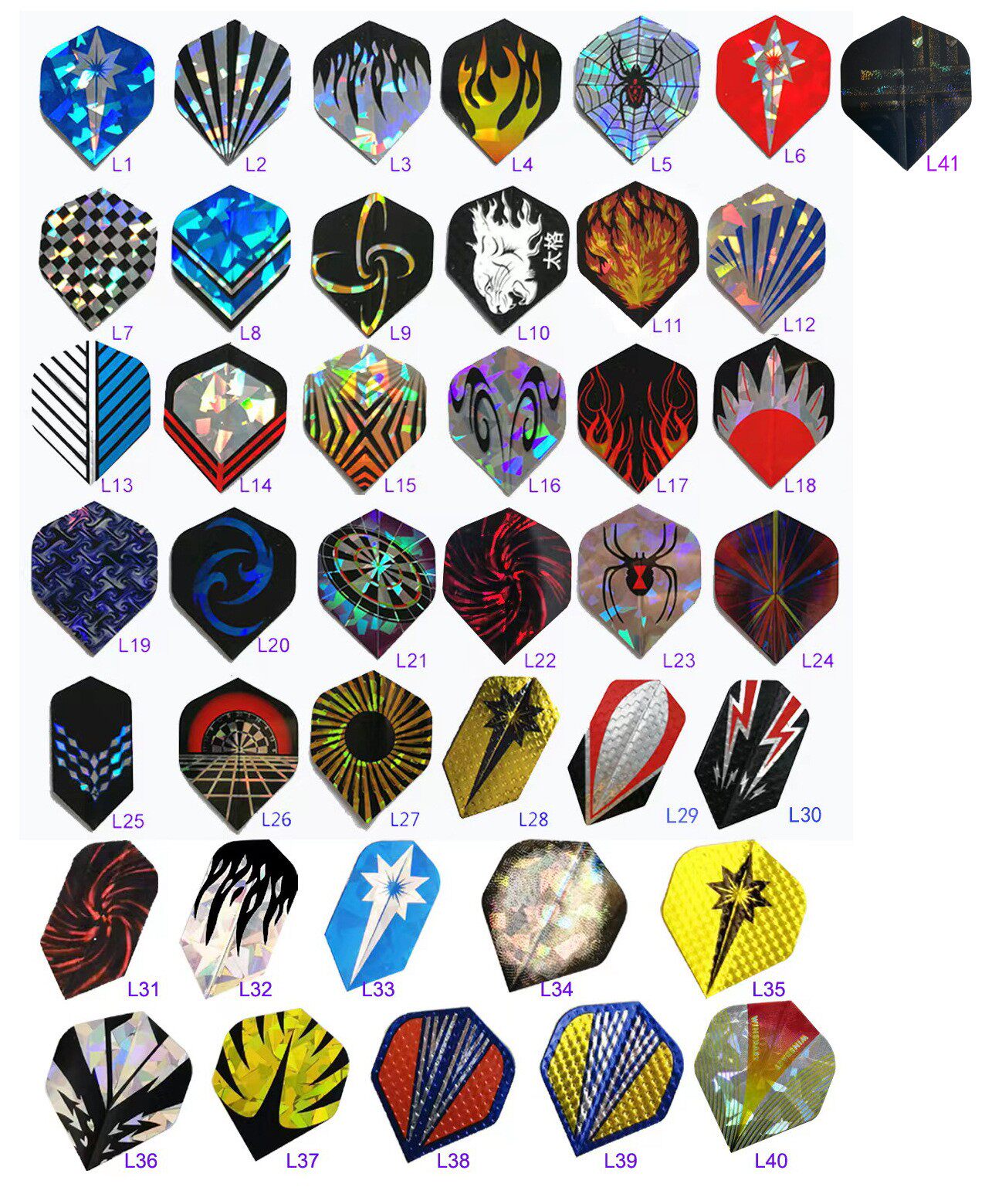 🔥 New metal laser dart flights, metal dart vanes, dart tail wings. 23 ...