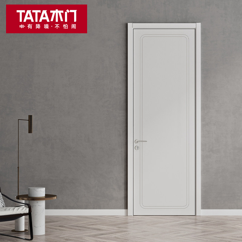 [USD 975.96] TATA wooden door official bedroom door push-pull door ...
