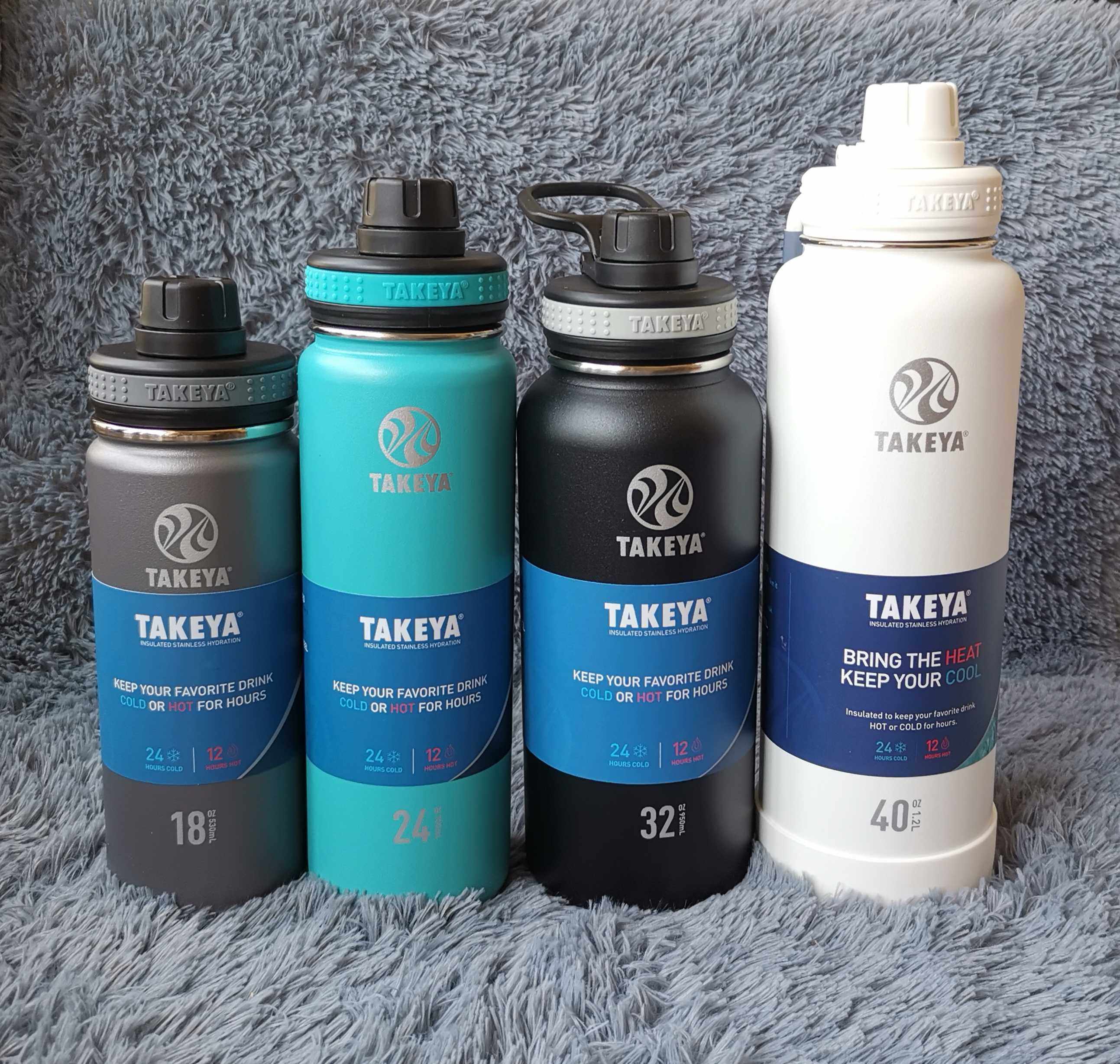 美国TAKEYA不锈钢保温杯保冷1L大容量直饮运动健身户外便携旅游