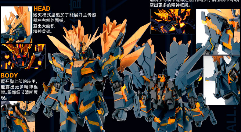 DABAN PG 1/60 UNICORN BANSHEE RX-0 NORN ROBOT MODEL KIT