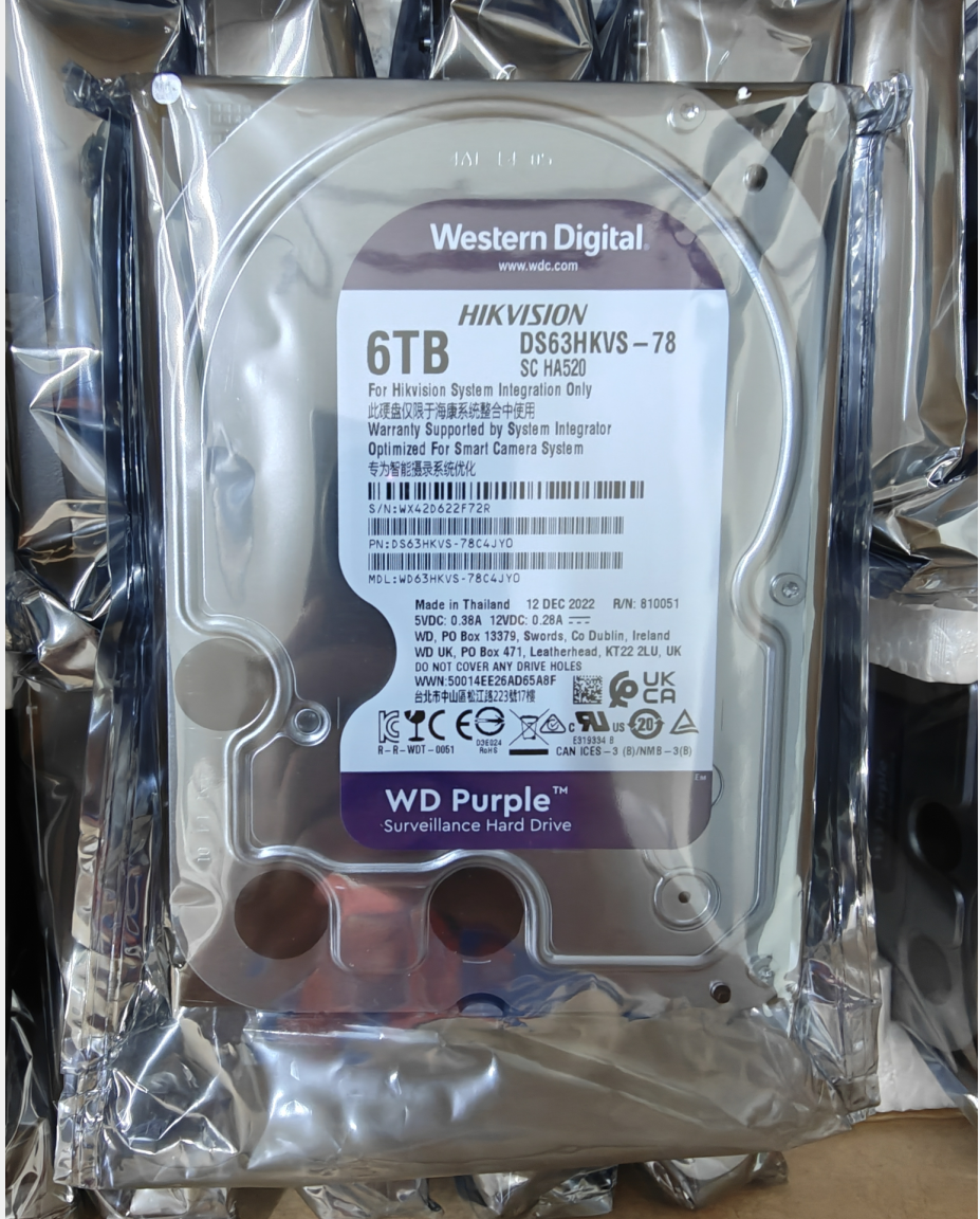 WD62PURX DS63HKVS-78 6TB 海康监控6T紫盘 监控硬盘-阿里巴巴