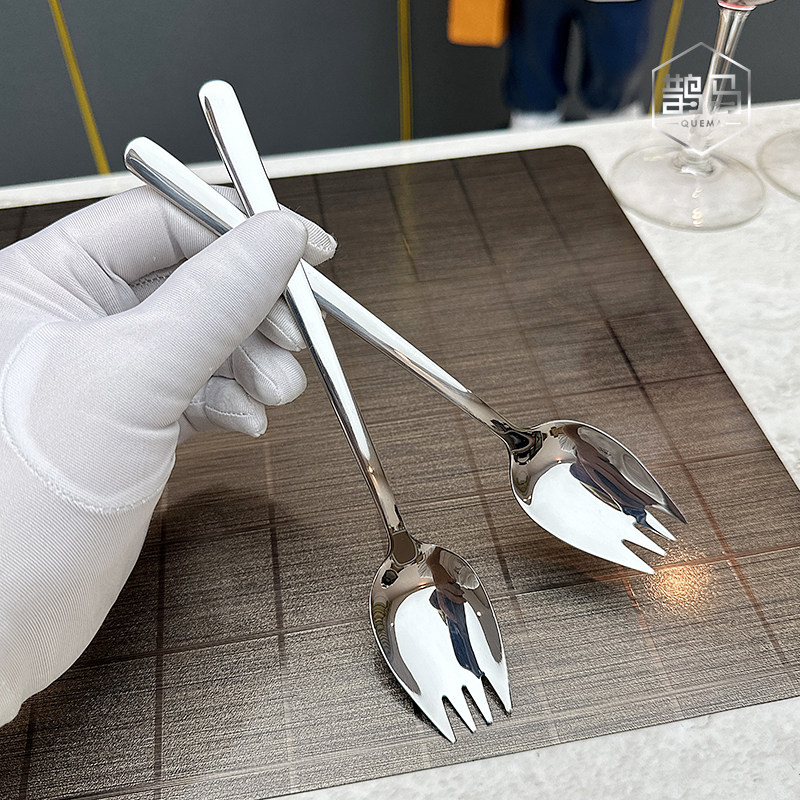 2-piece spoon and fork combo salad spoons: the perfect stainless steel ...