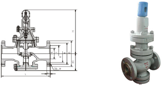 上海滨大阀门不锈钢高温调压阀Y43H-16P蒸汽可调活塞式法兰减压阀-阿里巴巴