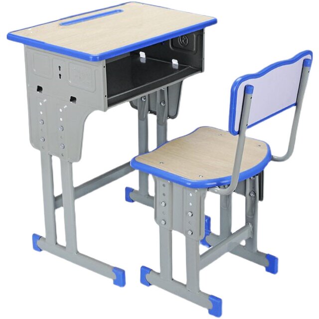 Primary and secondary school students desks and chairs training desks ...