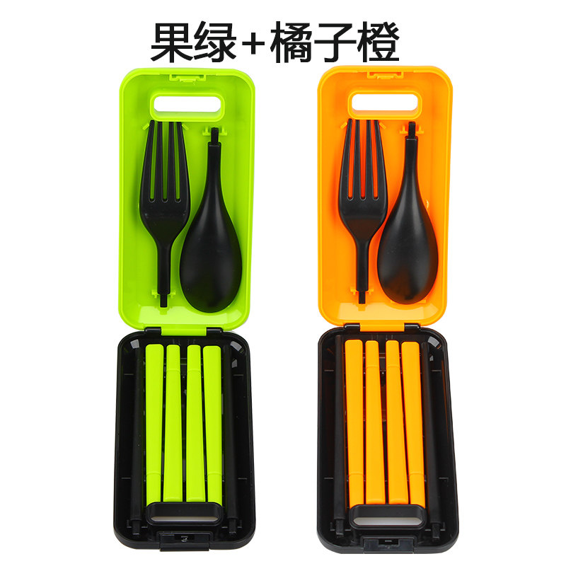 Folding Chopsticks Set Portable Retractable Spoon Mini Travel Goods ...