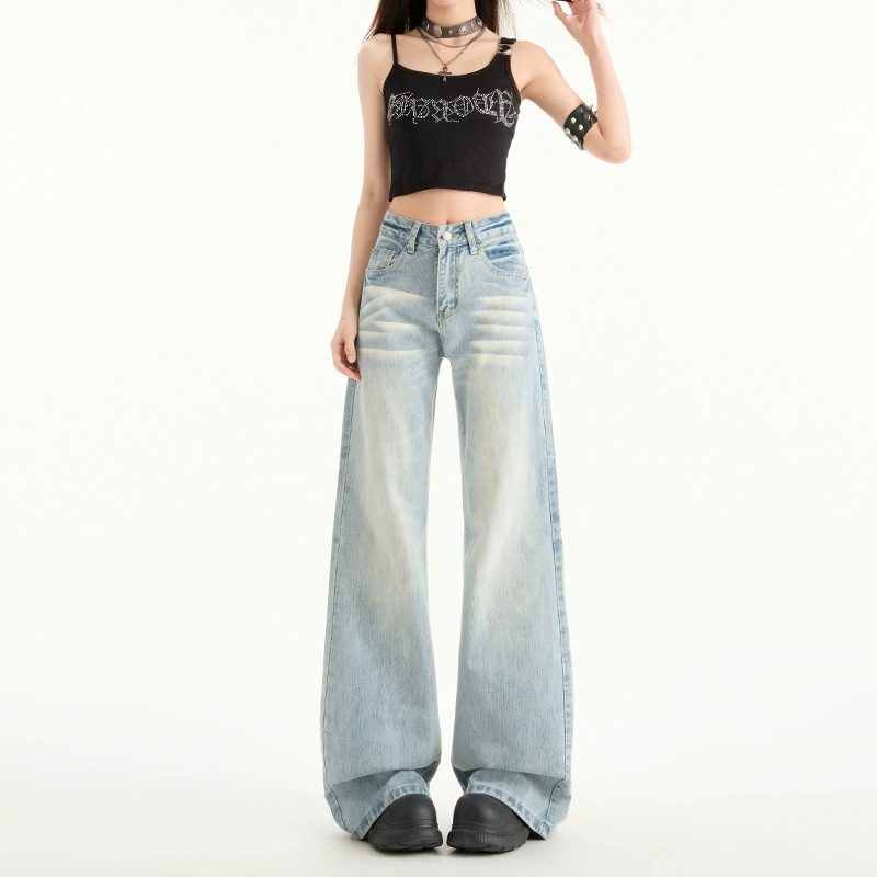 Michael keble light blue flare wide-leg jeans: your summer slimming ...