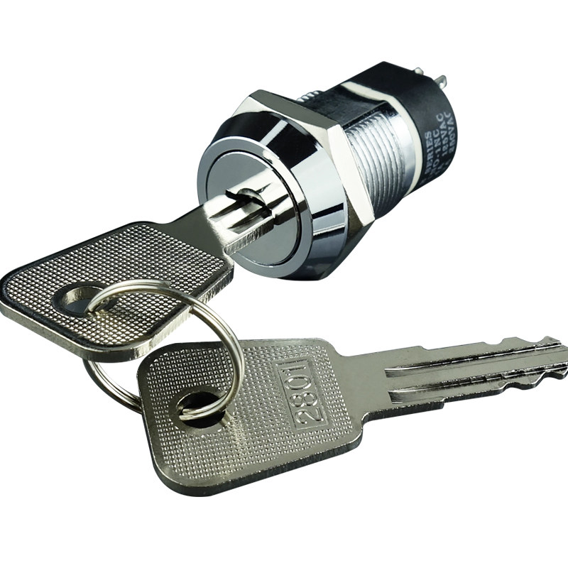 Power Lock Switch Opening 19mm 20mm 2 Positions 2 Normally Open Non ...