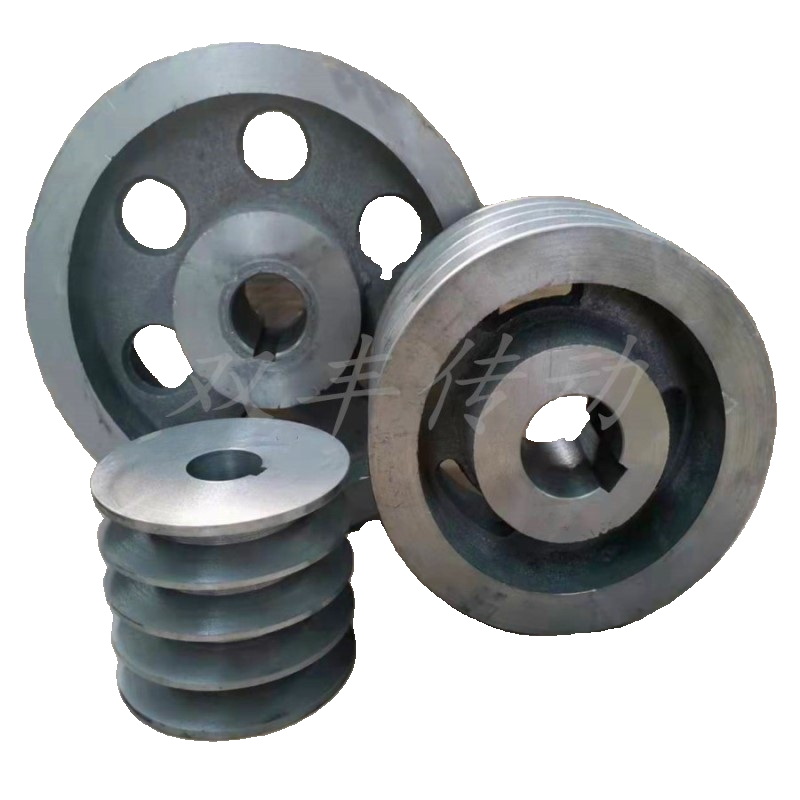 [USD 7.46] Triangle belt wheel three-trough cast iron 3B fly wheel tank ...