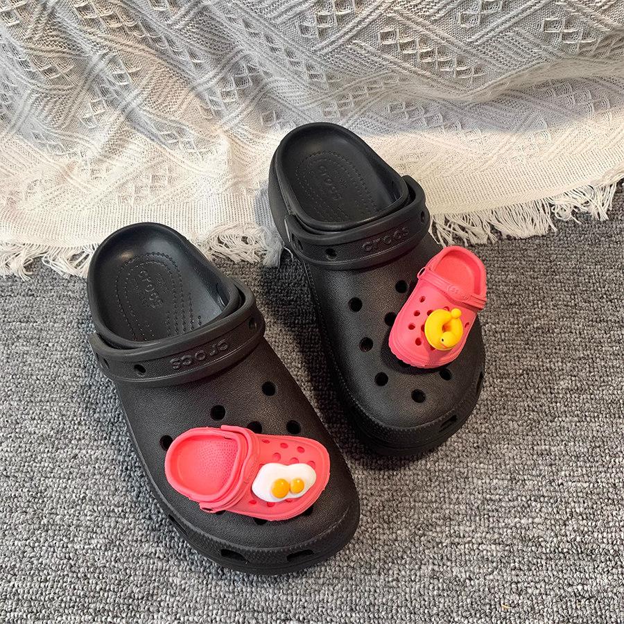 mini hole shoes accessories diy detachable cute small slippers crocs ...