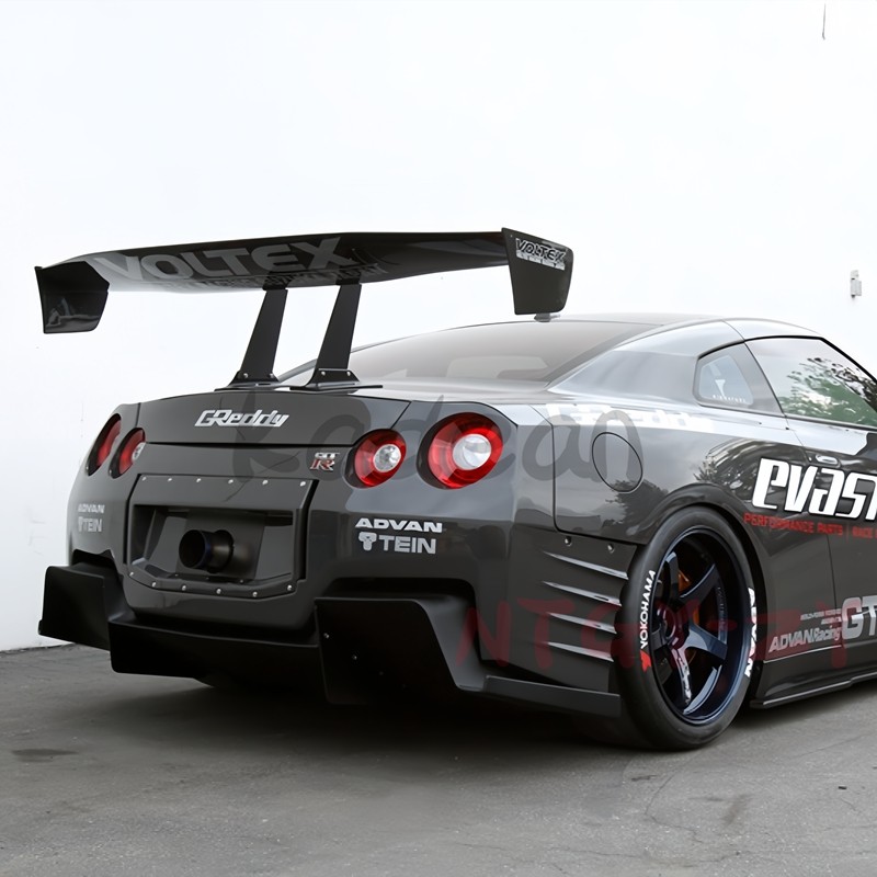 AEROSTOP 適用於 GTR R35 改裝 VOLTEX TYPE-7 鵝頸 碳纖維GT尾翼