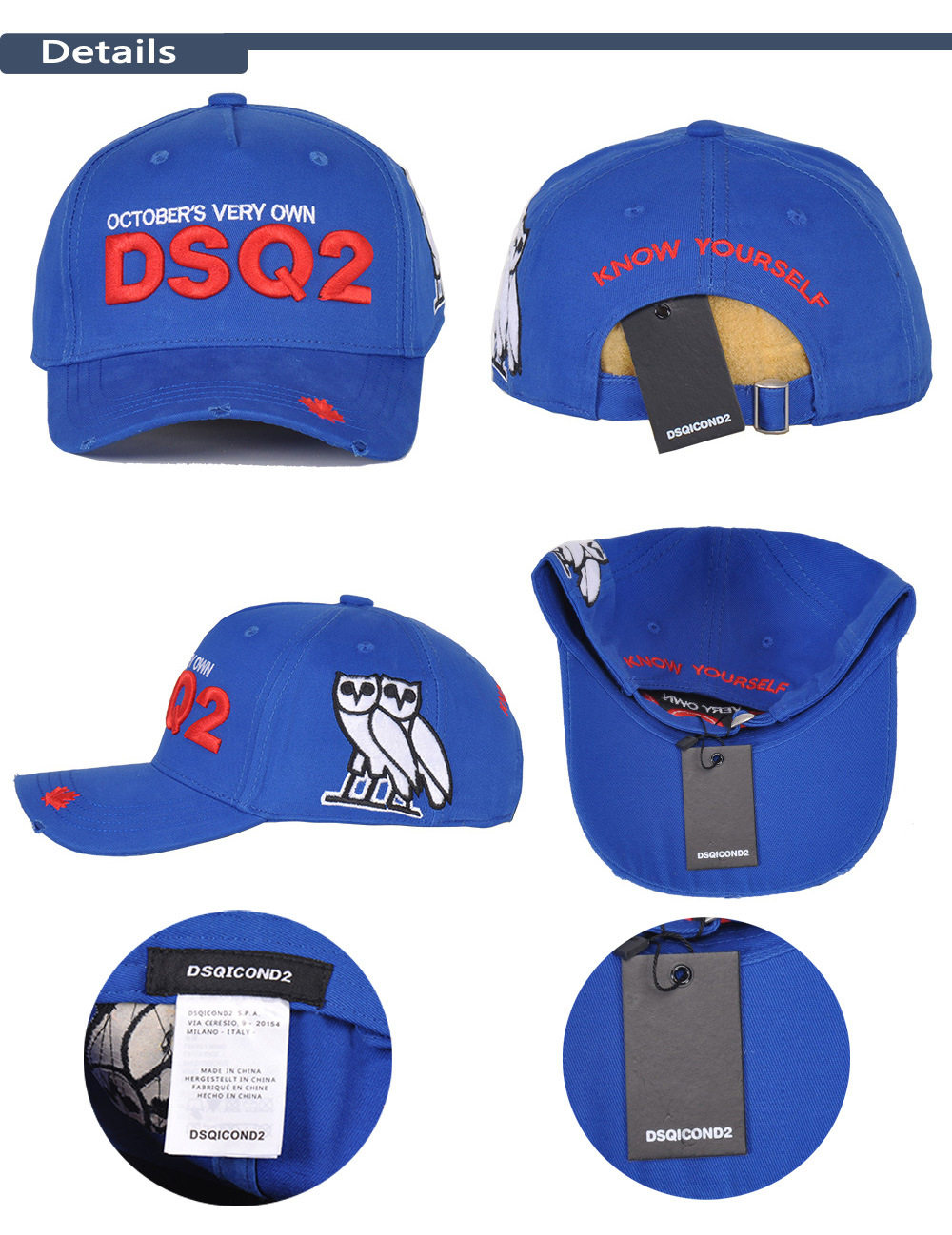 Hat Men's Cotton Autumn and Winter New Baseball Cap Trendy Brand Women ...