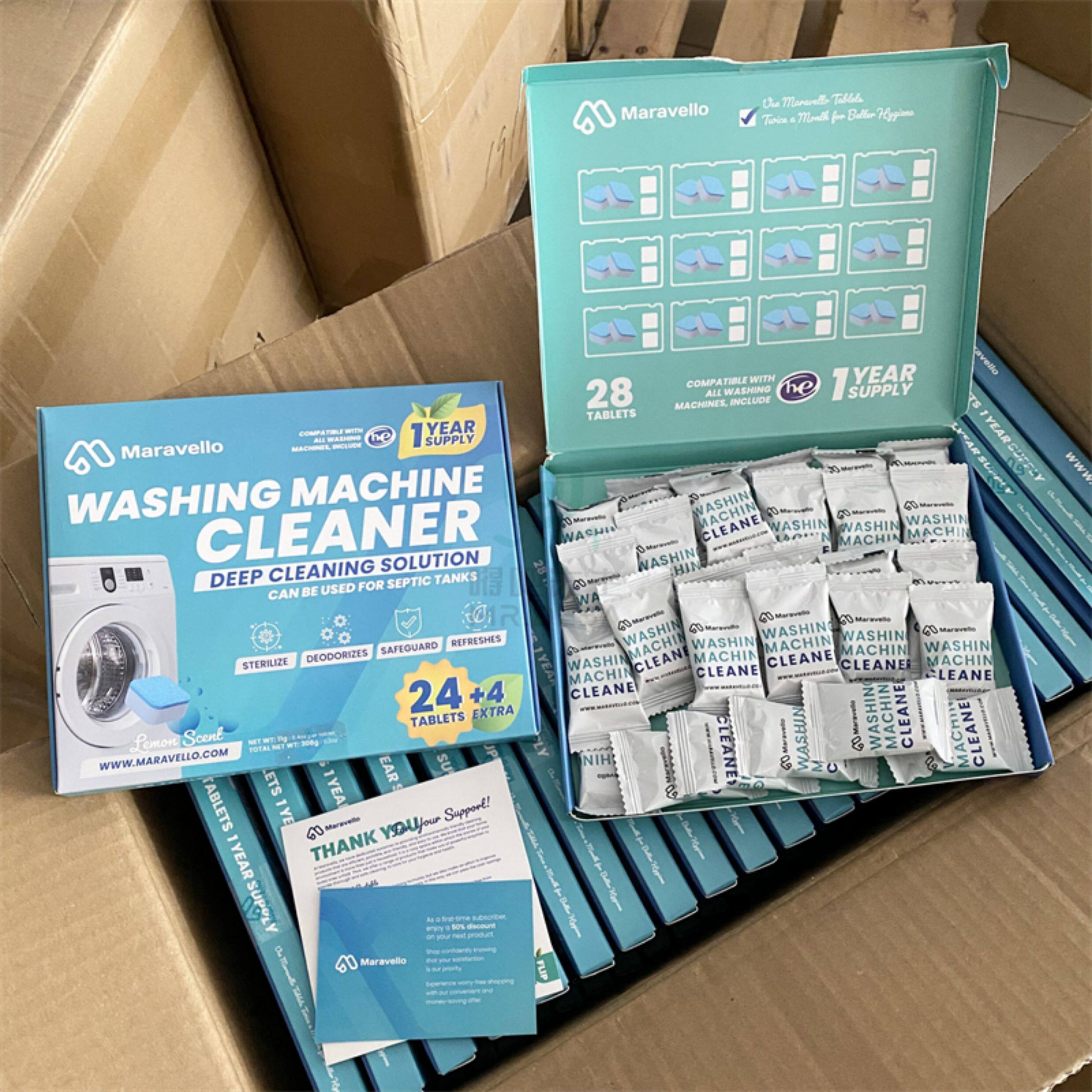 Export to canada! 28-pack of effervescent tablets for washing machines ...