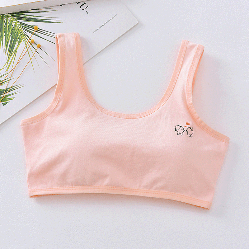 Children's underwear female bra development period summer thin section ...