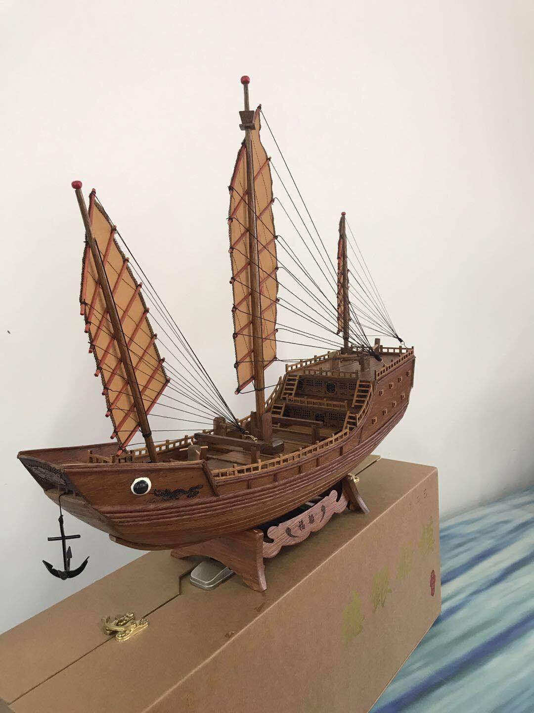 [USD 231.79] Chinese ship Ming Dynasty blessing ship model warship ...