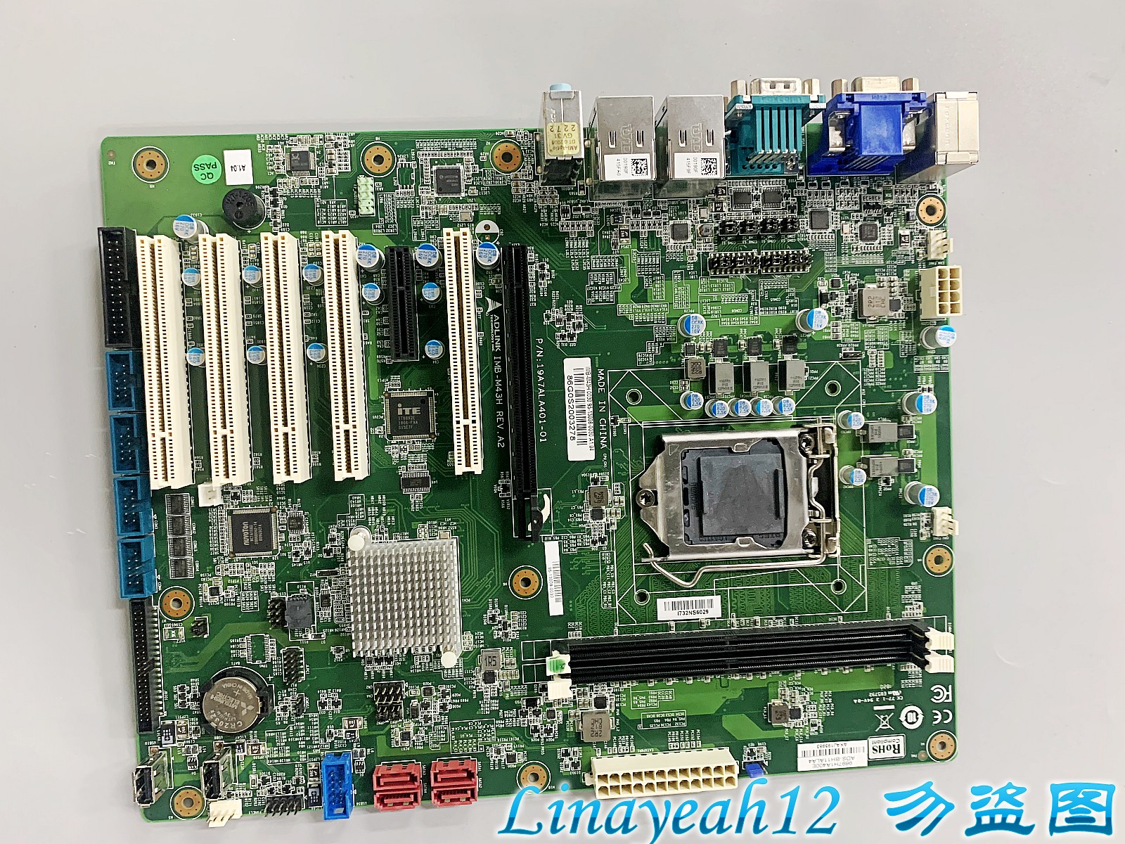 IMB-M43H REV: A2 凌华工业主板ADS-BH11ALA4支持6代1151实拍包邮