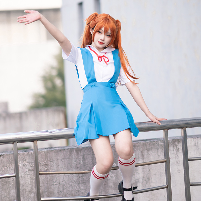 EVA新世纪福音战士cosplay绫波丽cos明日香校服JK制服护奶裙c服-Taobao