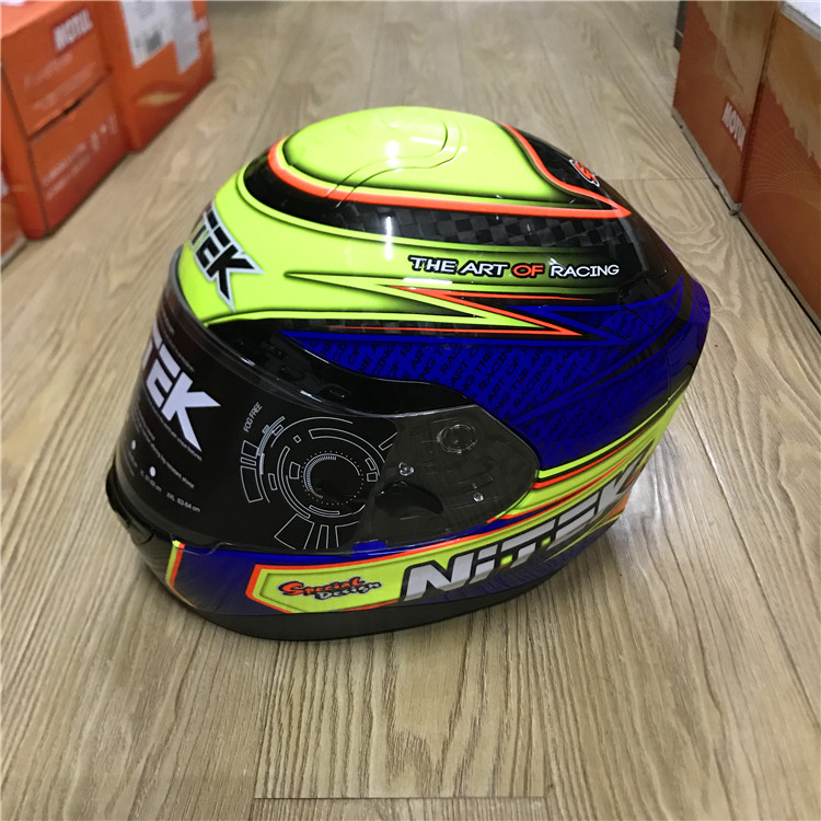 [USD 793.57] American NITEK P1 Carbon Fiber Motorcycle Helmet Running ...