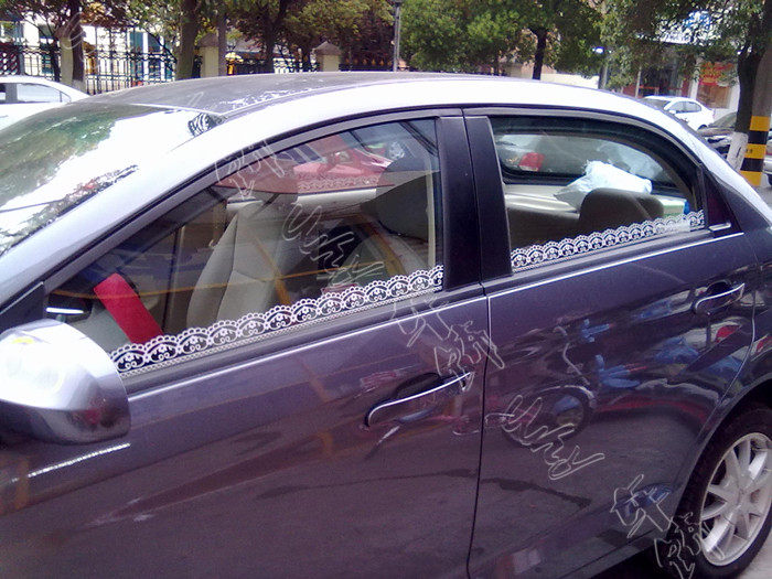 Lace car stickers The car is also sexy Classic lace car stickers free ...