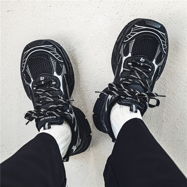 Extra large size mesh dad shoes men's 50 fat feet wide fat 46 sports ...