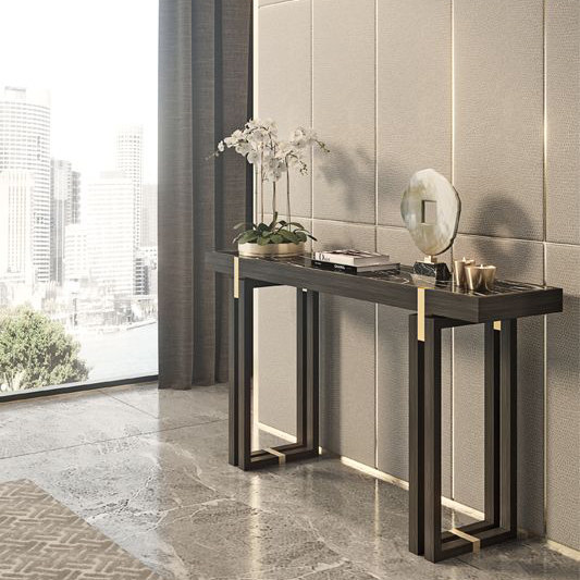 Italian light luxury stainless steel modern foyer entrance Natural ...