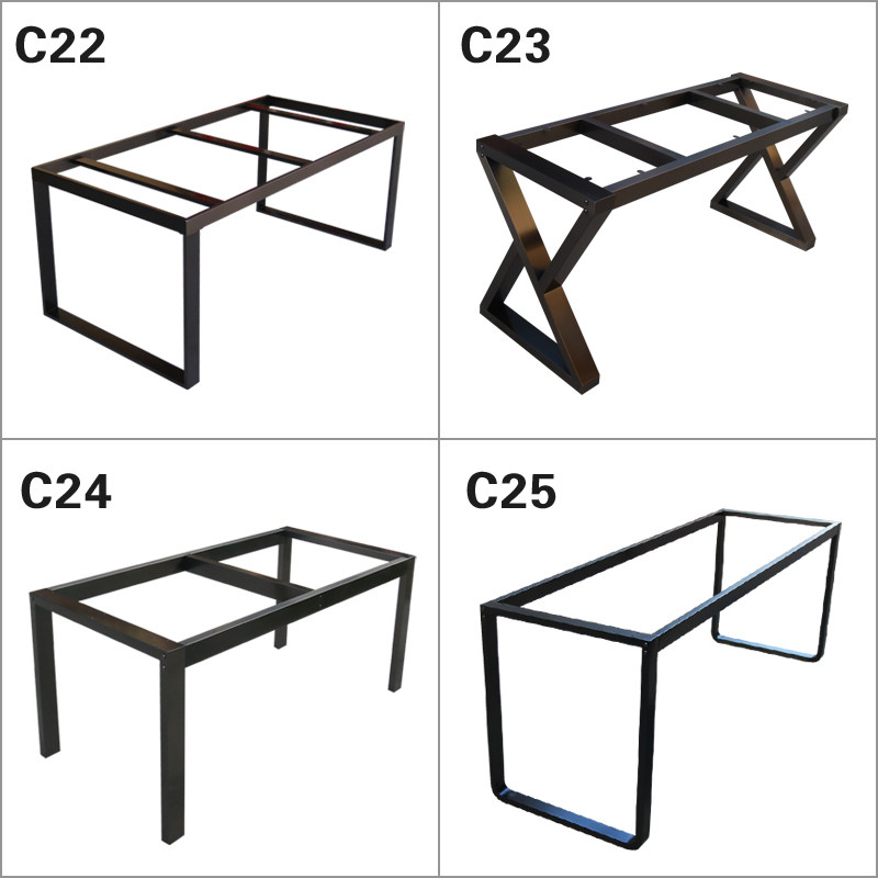 Customized light luxury metal stainless steel table stand conference ...