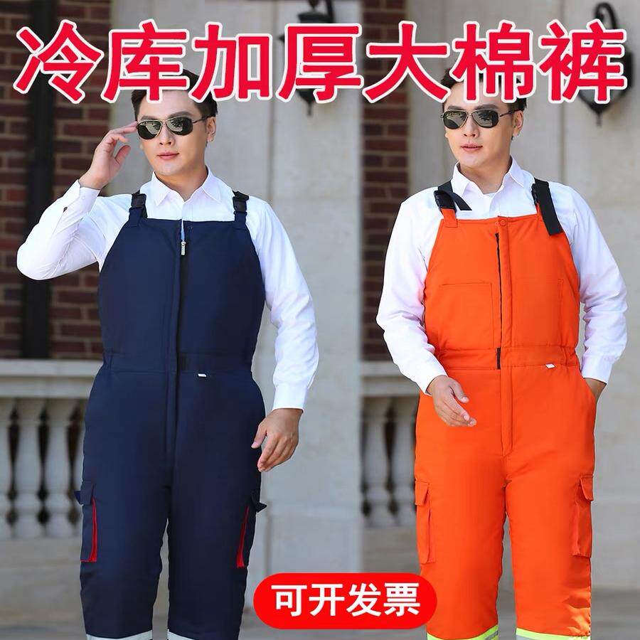Men's winter overalls with cotton padding: cold storage warmth, all-in ...