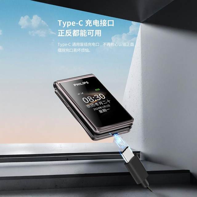 Philips E6616 Flip Full Network Connection 4G Elderly Mobile Phone 212A ...