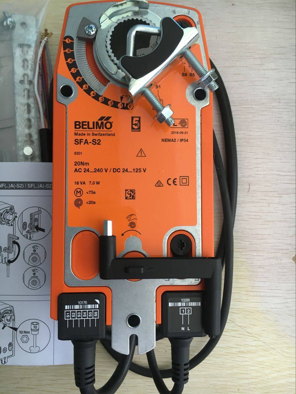 BELIMO搏力谋 SFA-S2 弹簧复位电动风门风阀执行器驱动器20Nm-阿里巴巴