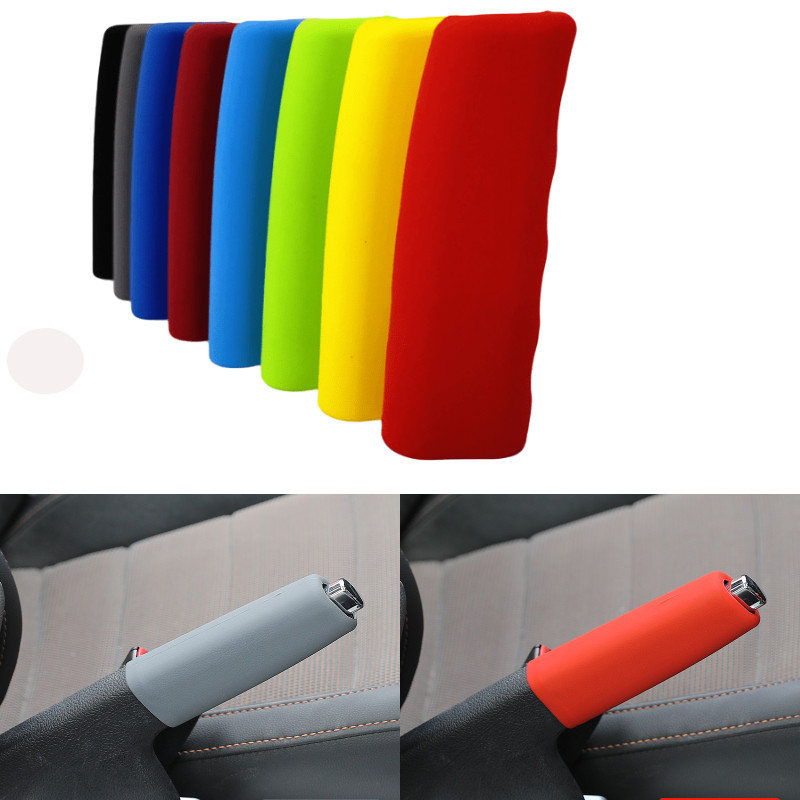 Silicone car interior shift leather handbrake cover | save greasy ...