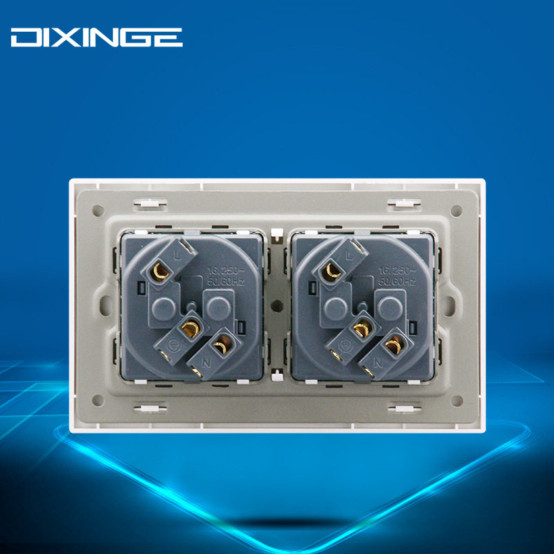 Type 86 panel double-linked French power socket legal grounding socket ...