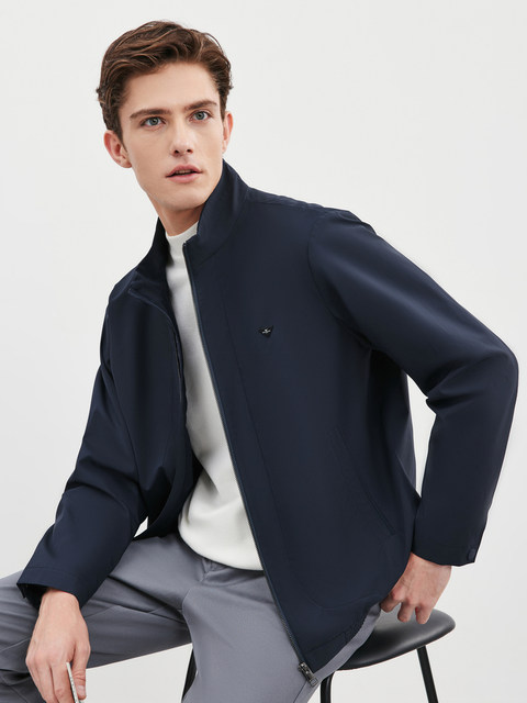 Seven Wolves Casual Standing Collar Jacket Men's Autumn New Simple ...