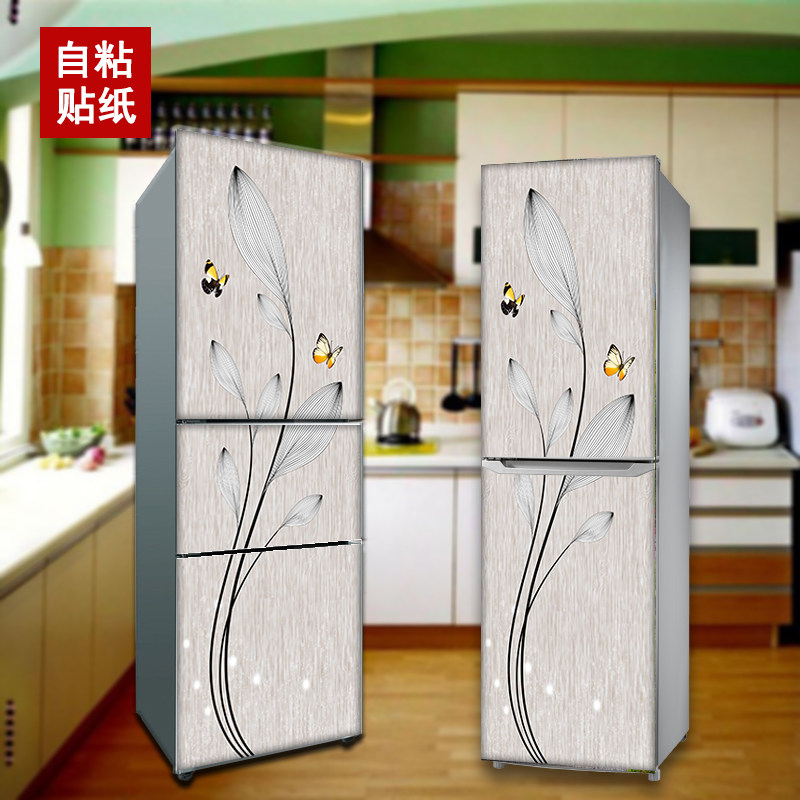 Refrigerator sticker decorative sticker waterproof film refrigerator ...