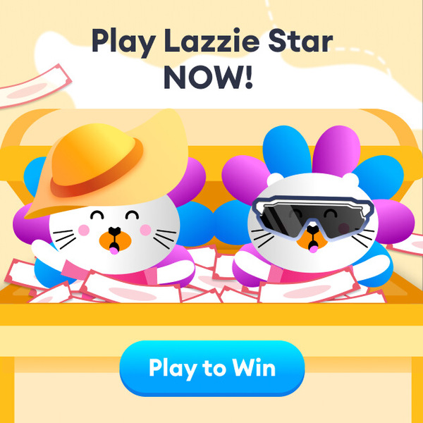 Play&Win LazCash on Lazzie Star!