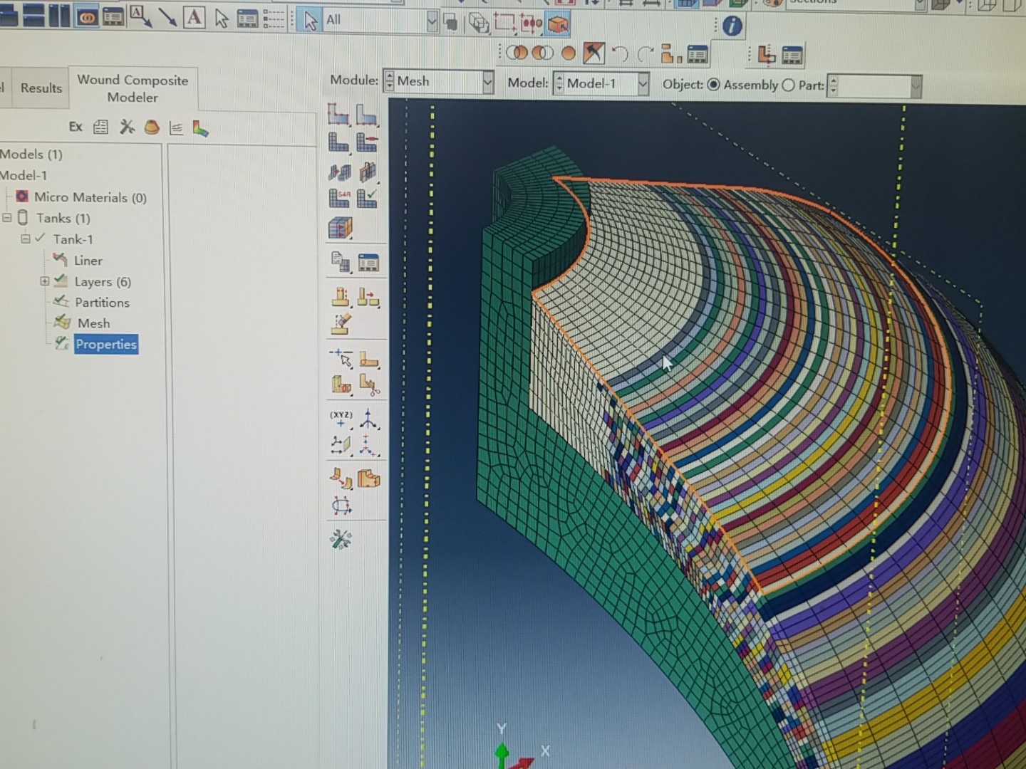 ABAQUS -WCM插件复合材料气瓶建模，正版软件，本人在