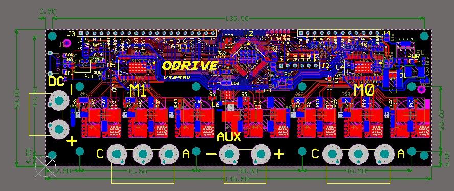 Odrive 3.6 原理图PCB图纸