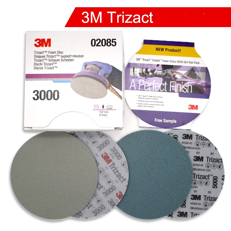 3M Trizact Foam Disc 02085 30662 Flocking Sponge Sandpaper 6