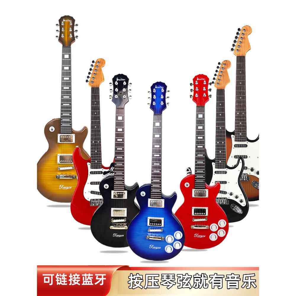 25年必买！可弹奏电吉他仿真贝斯儿童初学玩具，摇滚梦从这把琴开始🔥-玩具吉他-淘宝好物网
