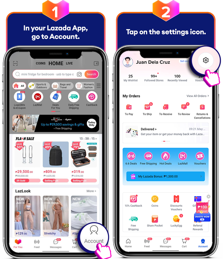 How do I enable my biometrics login? | Lazada