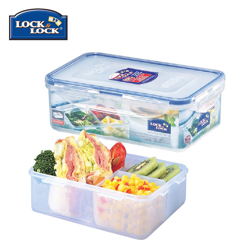 Купить Пищевой контейнер 乐扣乐扣保鲜盒 带盖饭盒 分隔型便当盒子 带饭专用 hpl817c Lock&Lock в ...
